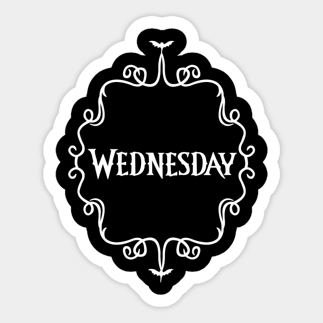 Wednesday Addams Design - Wednesday Addams - Sticker | TeePublic